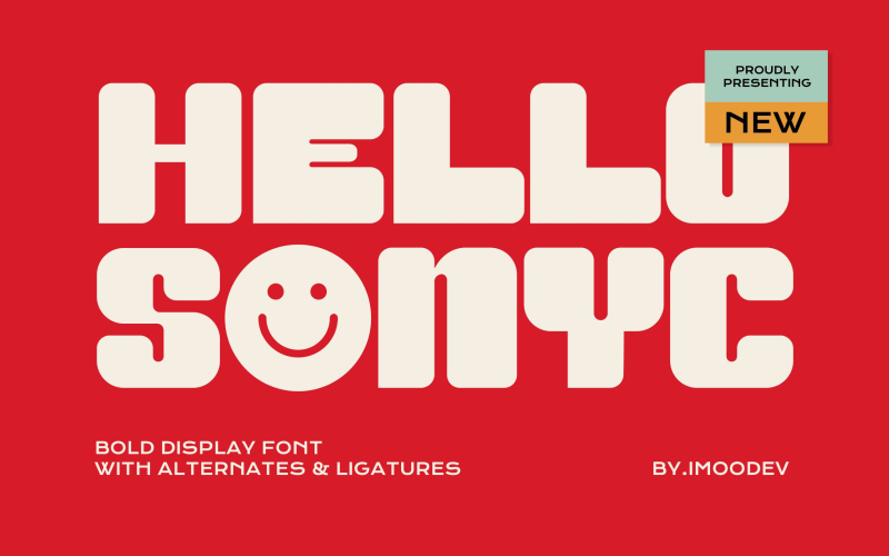 Hello Sonyc Display Typeface #288461 - TemplateMonster