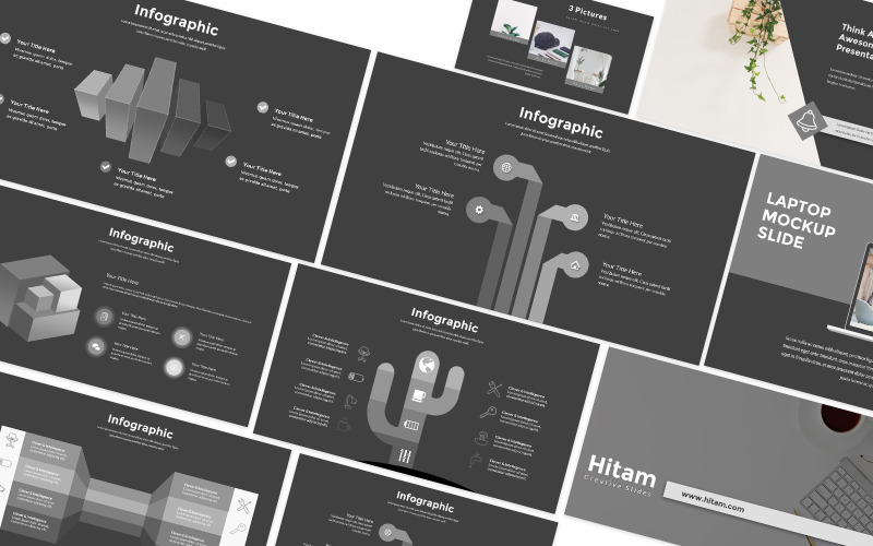 Hitam Creative Powerpoint Template #288497 - TemplateMonster