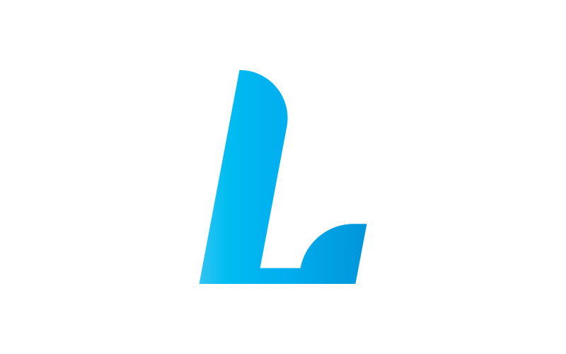 Modèle d'icône de vecteur de logo de lettre L6
