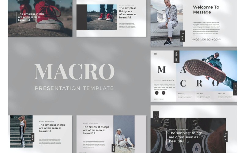 Macro Multipurpose PowerPoint Template - TemplateMonster