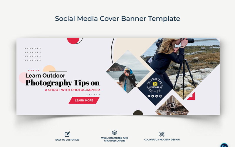 Photography Facebook Cover Banner Design Template-15
