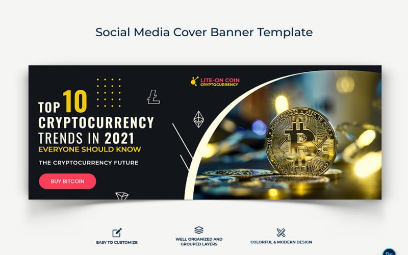 Crypto Currency Facebook Cover Banner Template-05