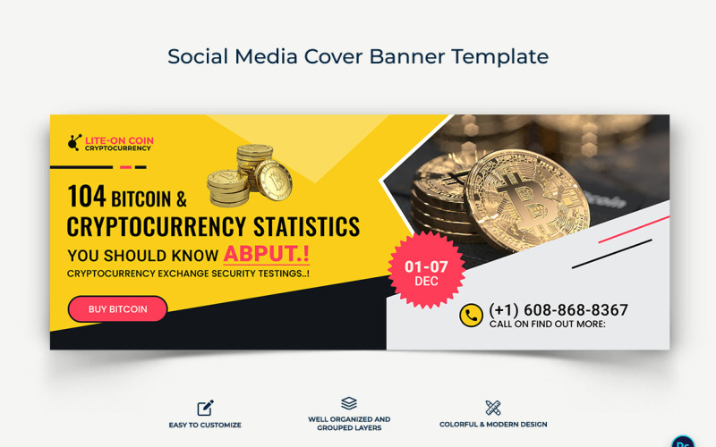 Crypto Currency Facebook Cover Banner Template-06