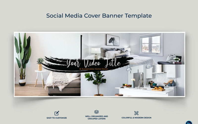 Interior Minimal Facebook Cover Banner Design Template-10