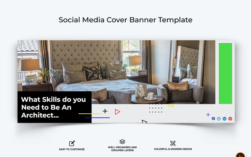 Architecture Facebook Cover Banner Design Template-16