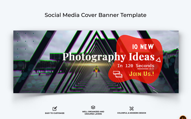 Photography Facebook Cover Banner Design-01 - TemplateMonster