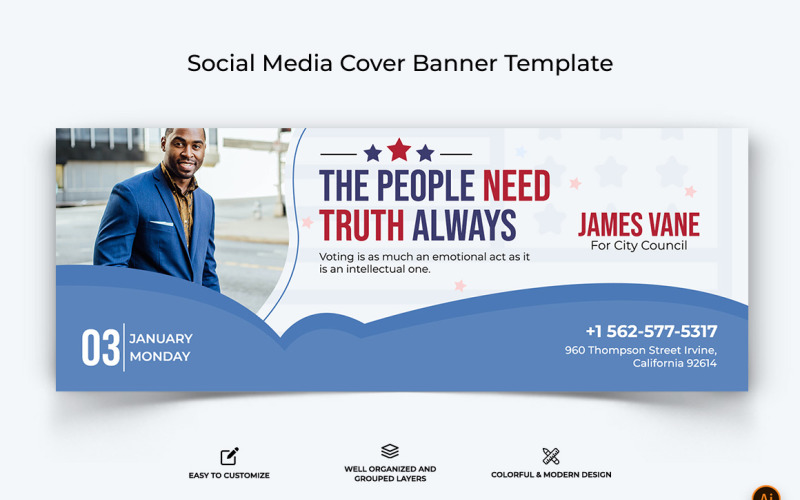 Political Campaign Facebook Cover Banner Design-07