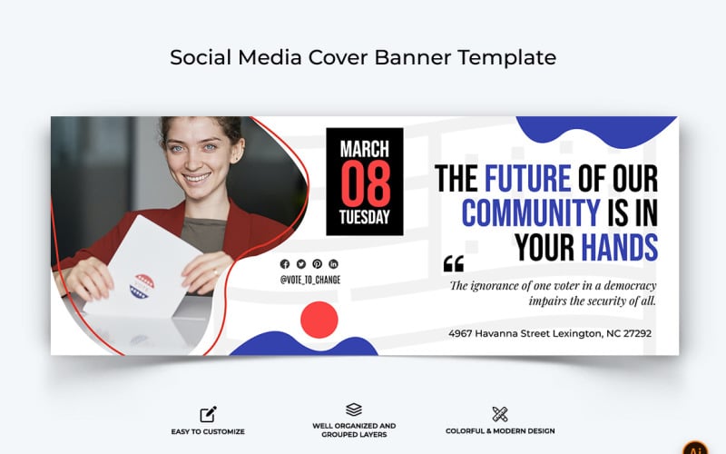 Political Campaign Facebook Cover Banner Design-15