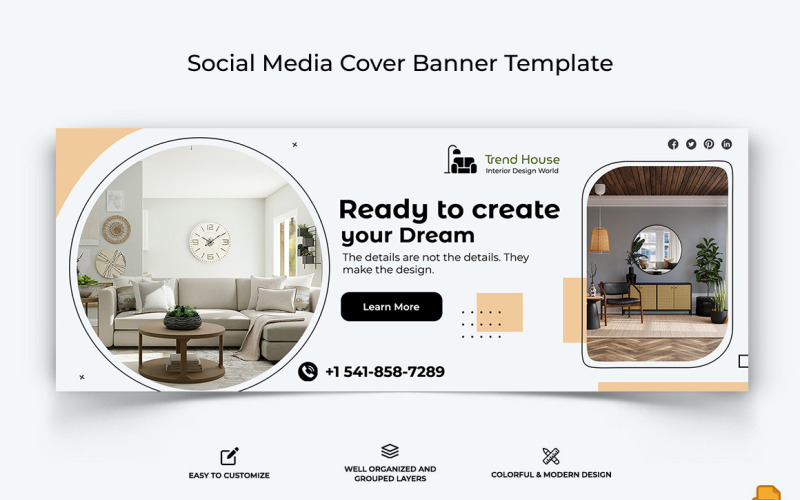 Interior Minimal Facebook Cover Banner Design-026