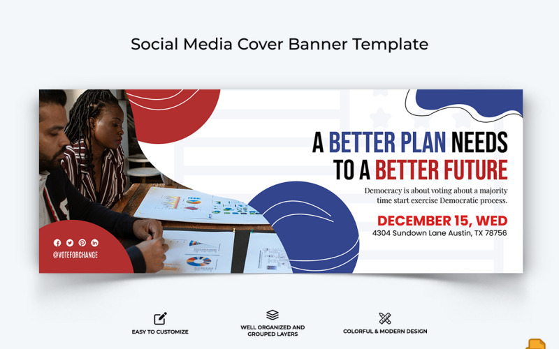 Political Campaign Facebook Cover Banner Design-011