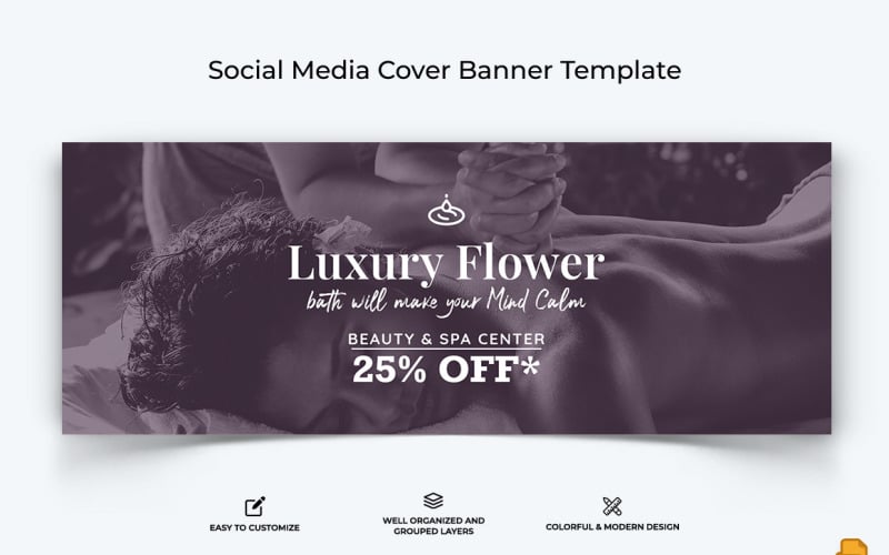 Spa and Salon Facebook Cover Banner Design-005