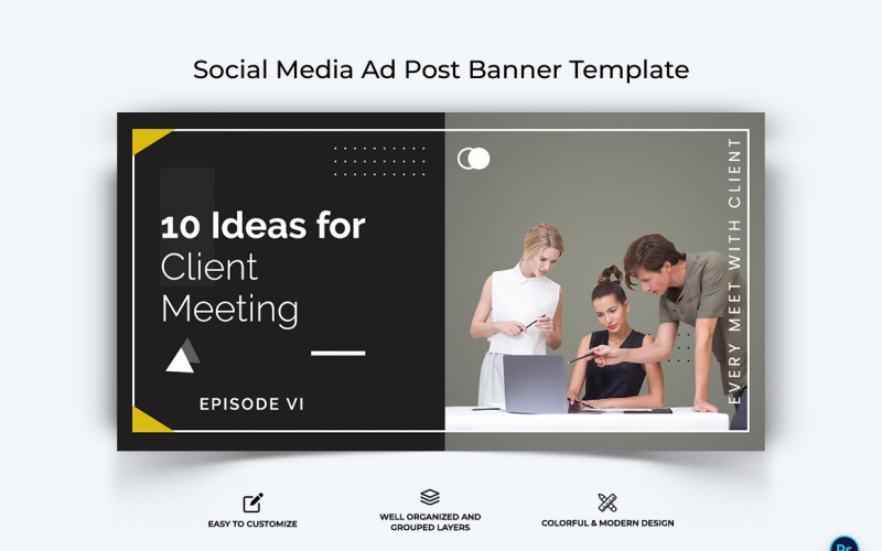 Business Service Facebook Ad Banner Design Template-35