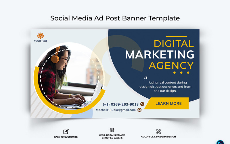 Business Service Facebook Ad Banner Design Template-43