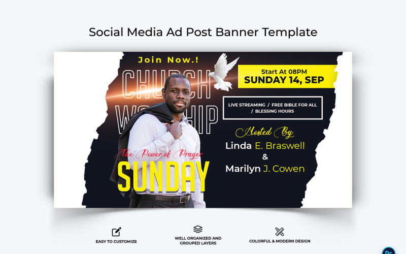 Church Facebook Ad Banner Design Template-06