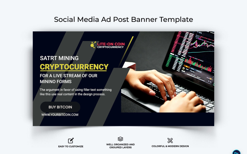 Crypto Currency Facebook Ad Banner Template-04