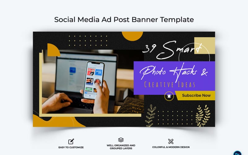 Mobile Tips Facebook Ad Banner Design Template-20