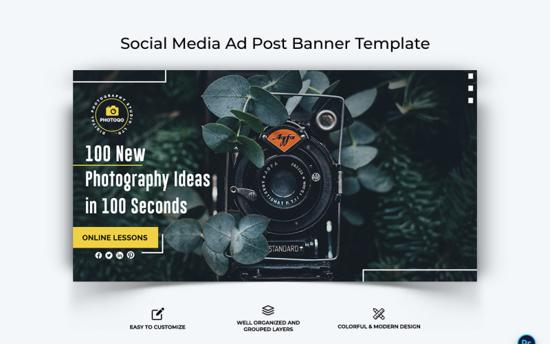 Photography Facebook Ad Banner Design Template-02