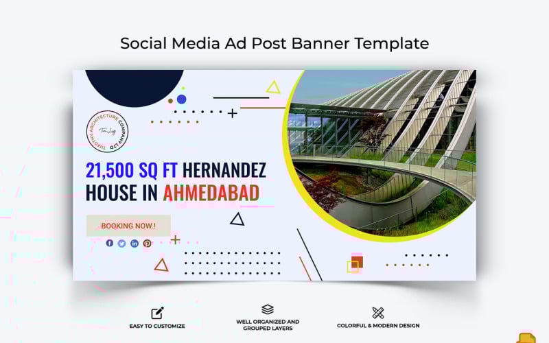 Architecture Facebook Ad Banner Design-008 - TemplateMonster