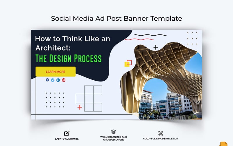 Architecture Facebook Ad Banner Design-012 - TemplateMonster