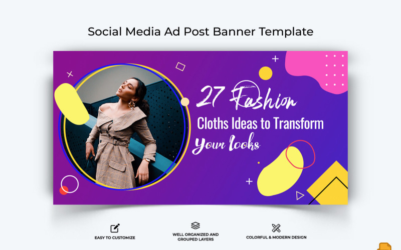 Fashion Facebook Ad Banner Design-022 - TemplateMonster