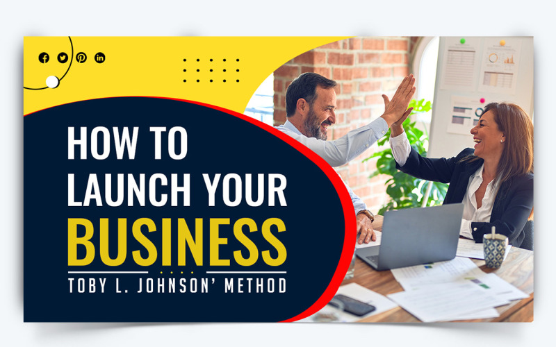 Business Service YouTube Thumbnail Design Template-47