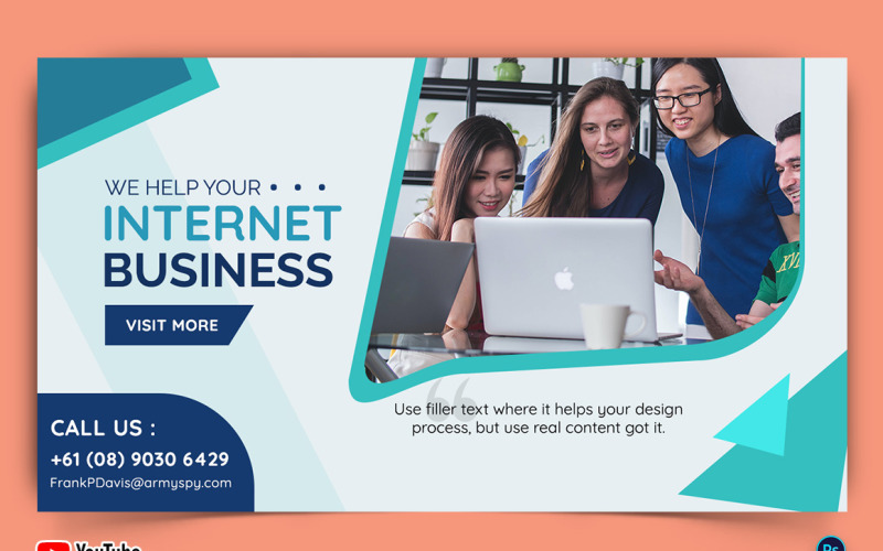 Business Service YouTube Thumbnail Design Template-66