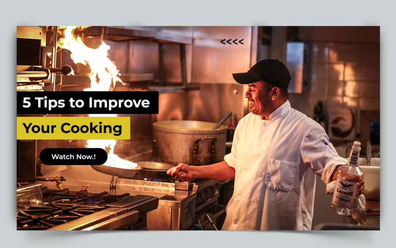 Chef Cooking YouTube Thumbnail Design Template-03
