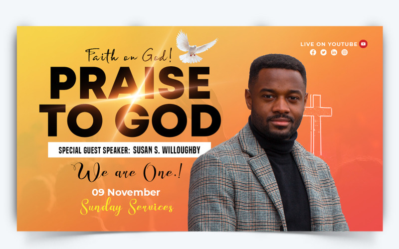 Church Speech YouTube Thumbnail Design Template-10