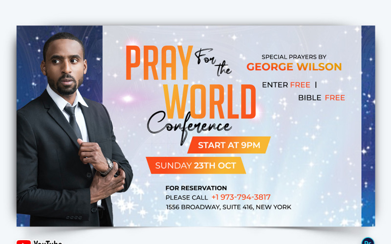 Church Speech YouTube Thumbnail Design Template-42