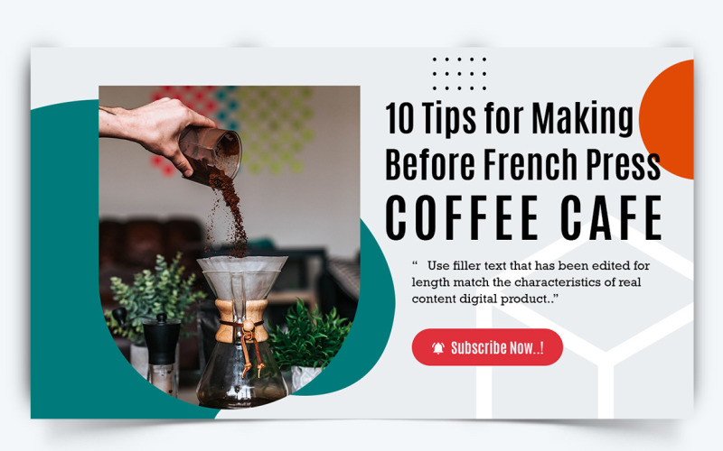 Coffee Making YouTube Thumbnail Design Template-01