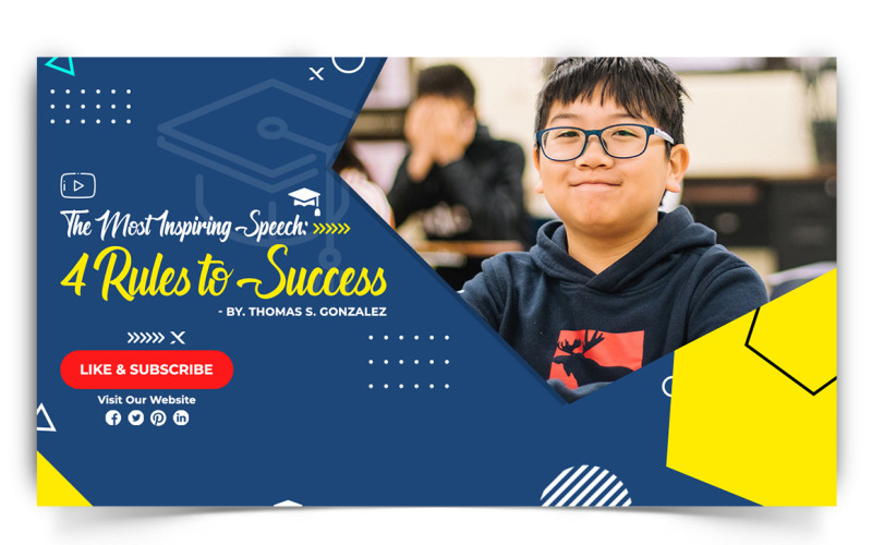 Education YouTube Thumbnail Design Template-16