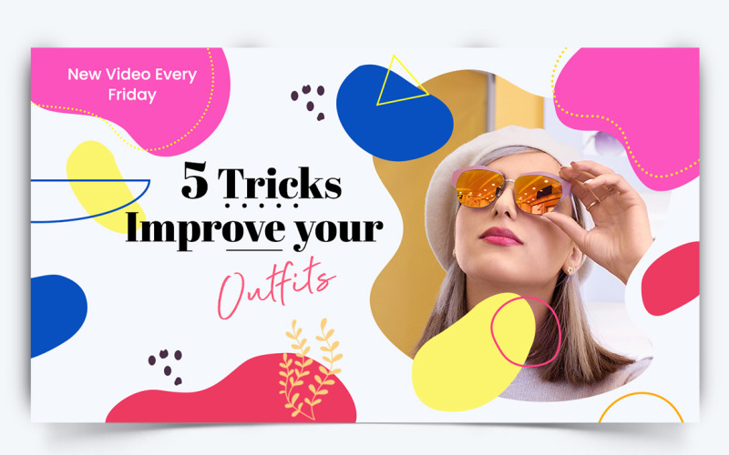 Fashion YouTube Thumbnail Design Template-17