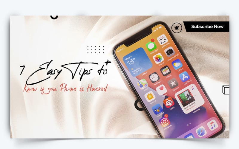 Mobile Tips Tricks YouTube Thumbnail Design Template-09