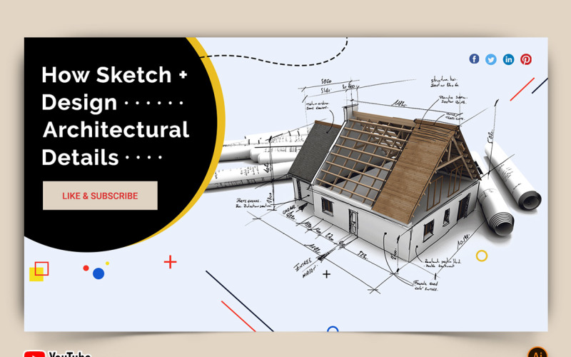 Architecture YouTube Thumbnail Design -020 - TemplateMonster