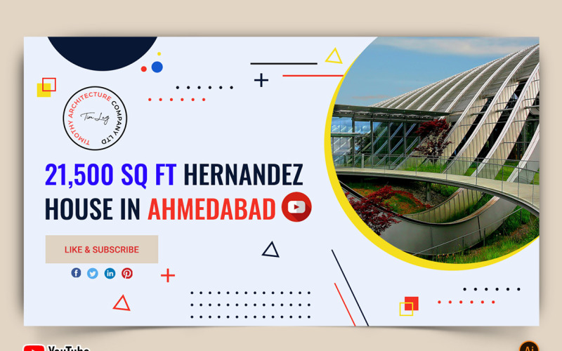 Architecture YouTube Thumbnail Design -08 - TemplateMonster