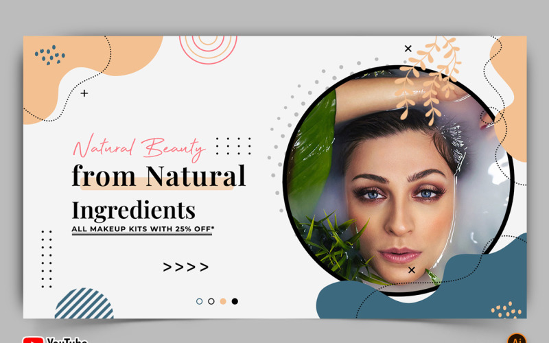Beauty Tips YouTube Thumbnail Design -01 - TemplateMonster