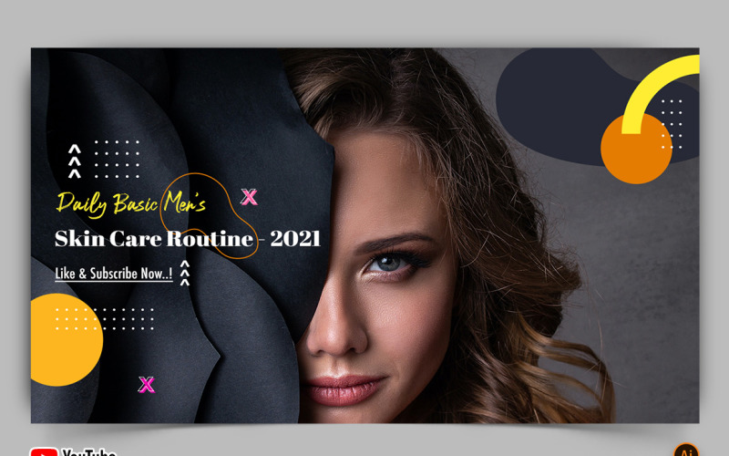 Beauty Tips YouTube Thumbnail Design -19 - TemplateMonster