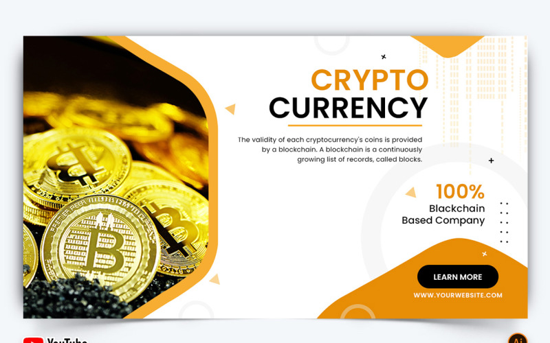 Cryptocurrency YouTube Thumbnail Design -21 - TemplateMonster