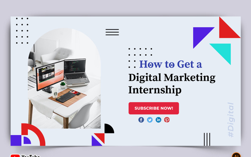 Digital Marketing YouTube Thumbnail Design -12