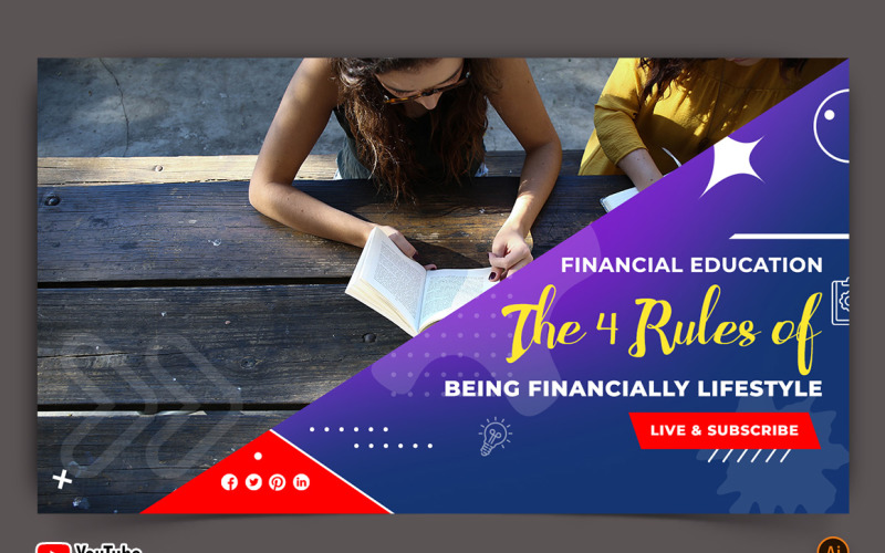 Education YouTube Thumbnail Design -07 - TemplateMonster