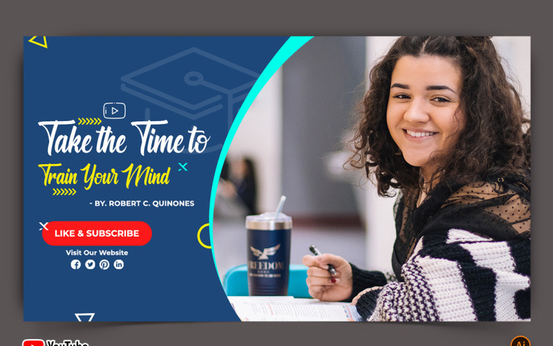Education YouTube Thumbnail Design -15 - TemplateMonster