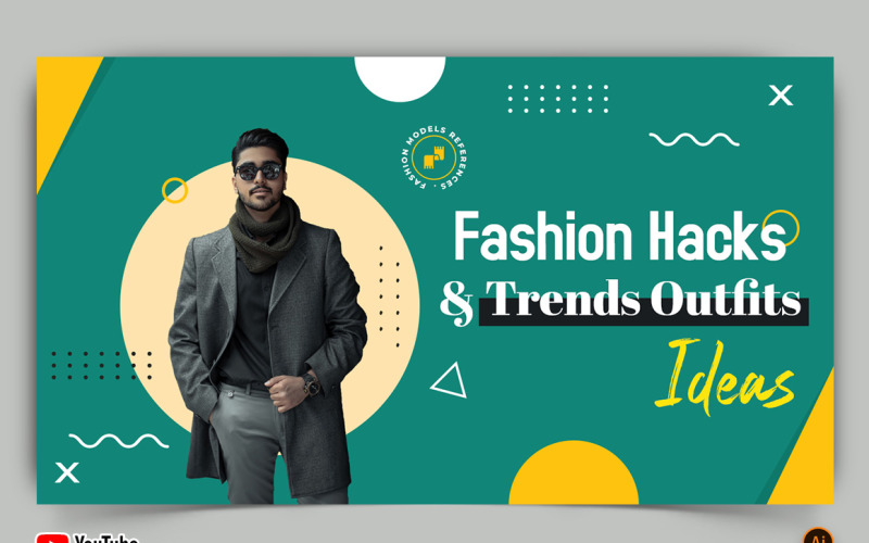 Fashion YouTube Thumbnail Design -23 - TemplateMonster