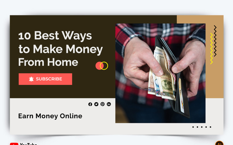 Online Money Earnings YouTube Thumbnail Design -02