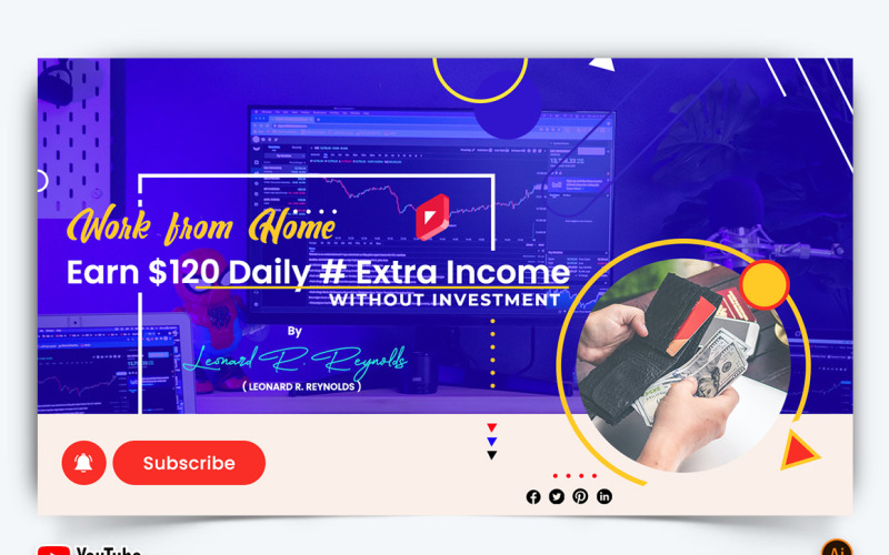 Online Money Earnings YouTube Thumbnail Design -11