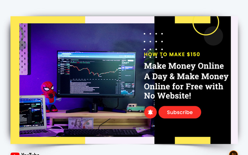 Online Money Earnings YouTube Thumbnail Design -20