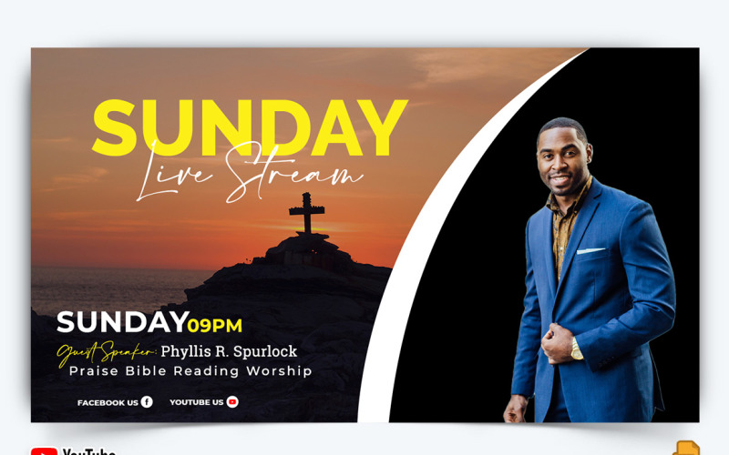 Church Speech YouTube Thumbnail Design -031 - TemplateMonster