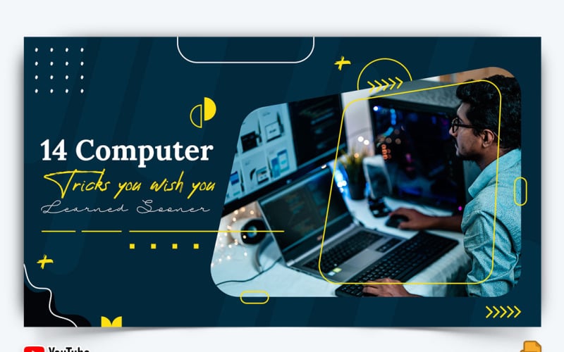 Computer Tricks and Hacking YouTube Thumbnail Design -002