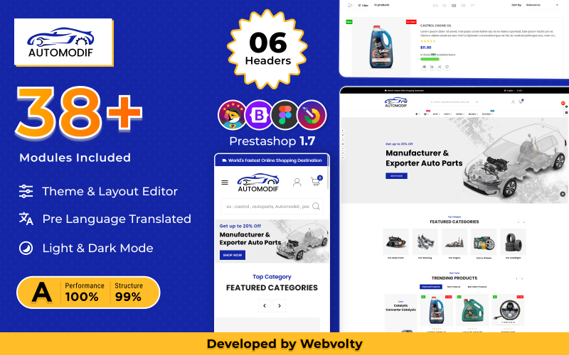 Auto Modif Mega–Cars Spare-AutoPart Super Store Premium Responsive Theme