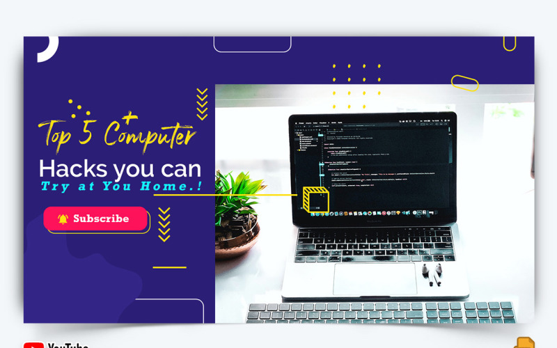 Computer Tricks and Hacking YouTube Thumbnail Design -008