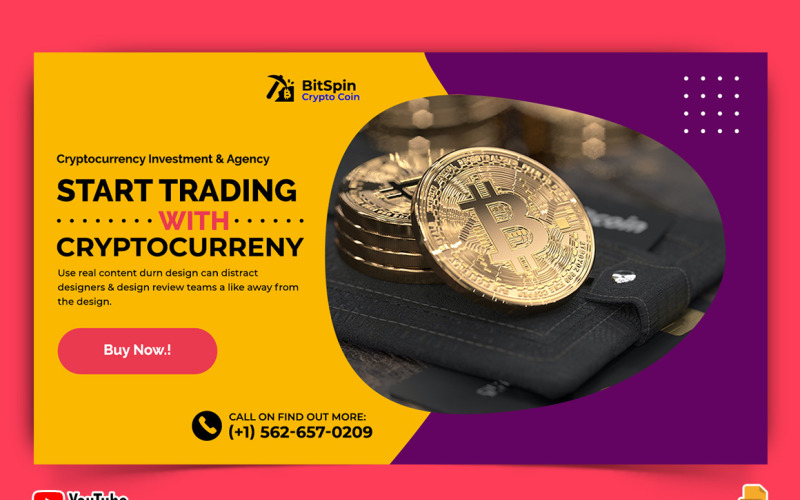 Cryptocurrency YouTube Thumbnail Design -019